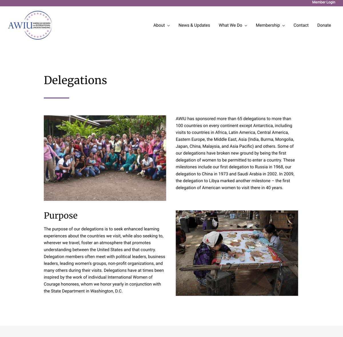 Global Relations for Women's Understanding - AWIU